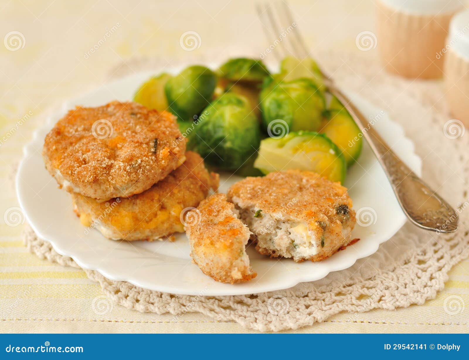 Fish and Cheese Patties stock image. Image of crust, dish - 29542141
