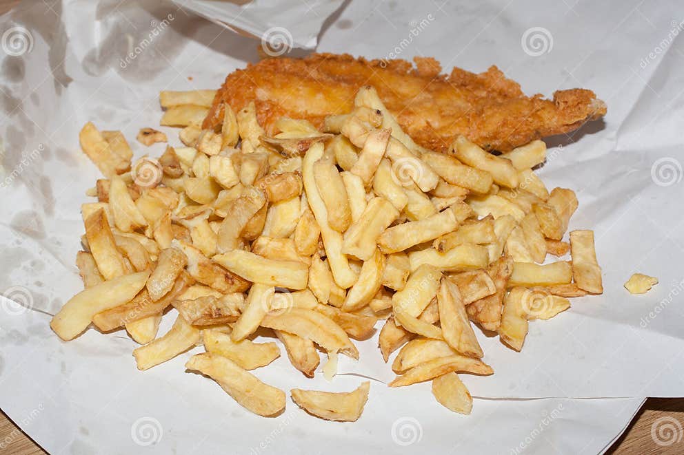 Fish and Chips from an English Fish and Chip Chop Editorial Photography ...