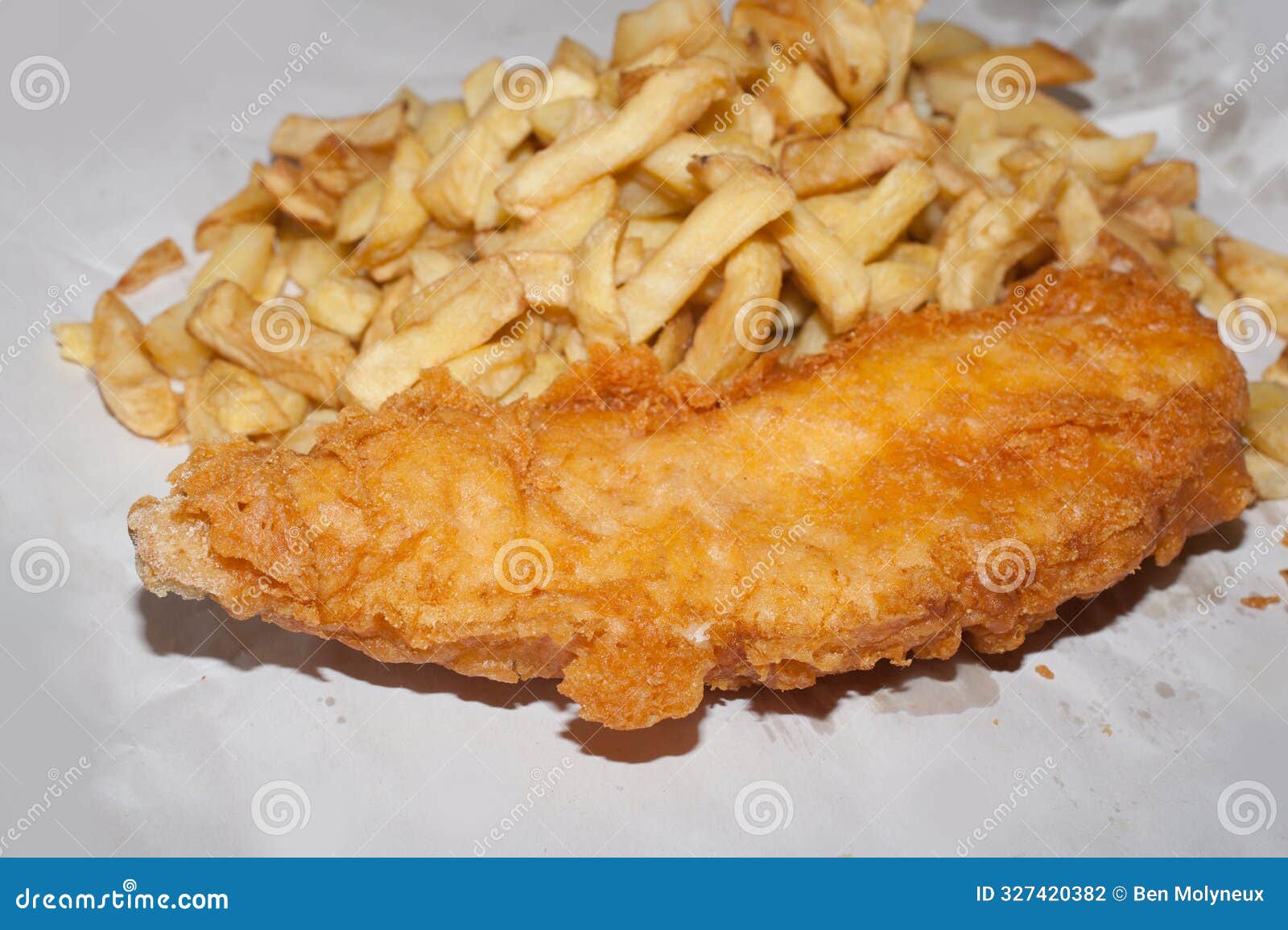 Fish and Chips from an English Fish and Chip Chop Stock Photo - Image ...