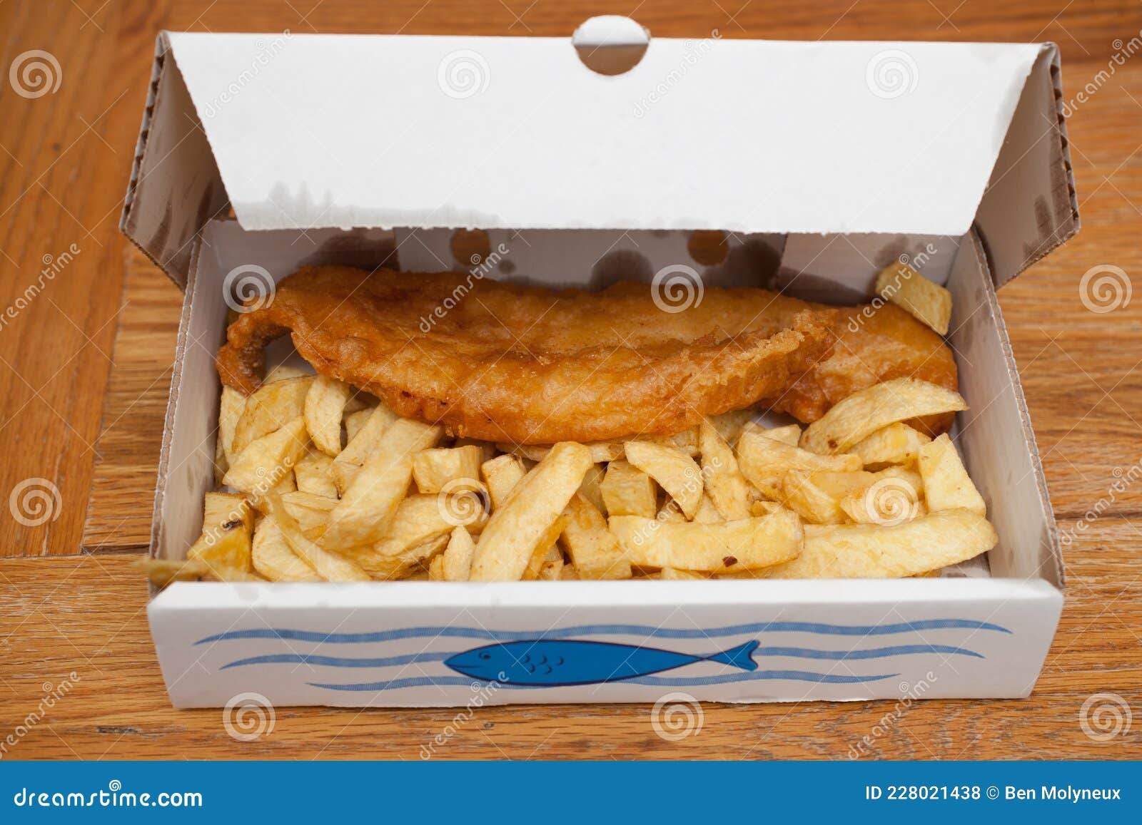 Fish and Chips from an English Fish and Chip Shop Stock Photo - Image ...