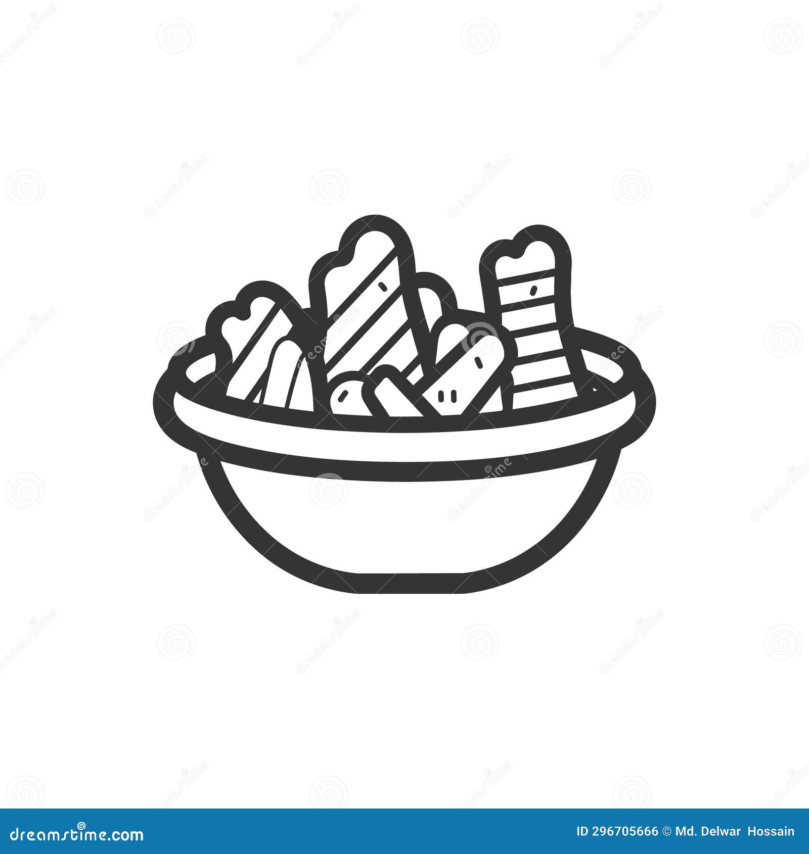 Fish and Chips Icon stock vector. Illustration of icon - 296705666