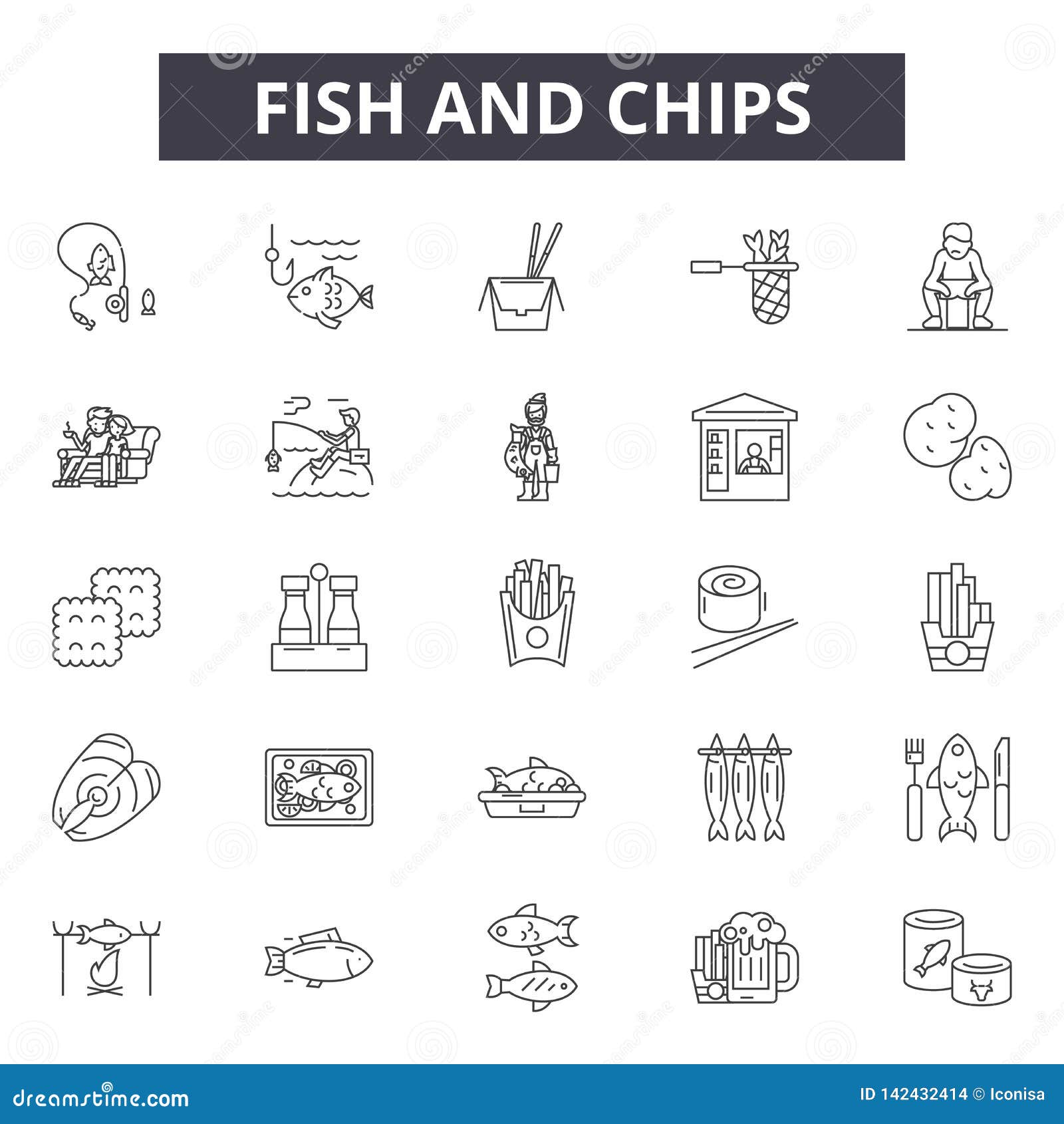 Haddock Outline. Isolated Haddock On White Background Vector ...