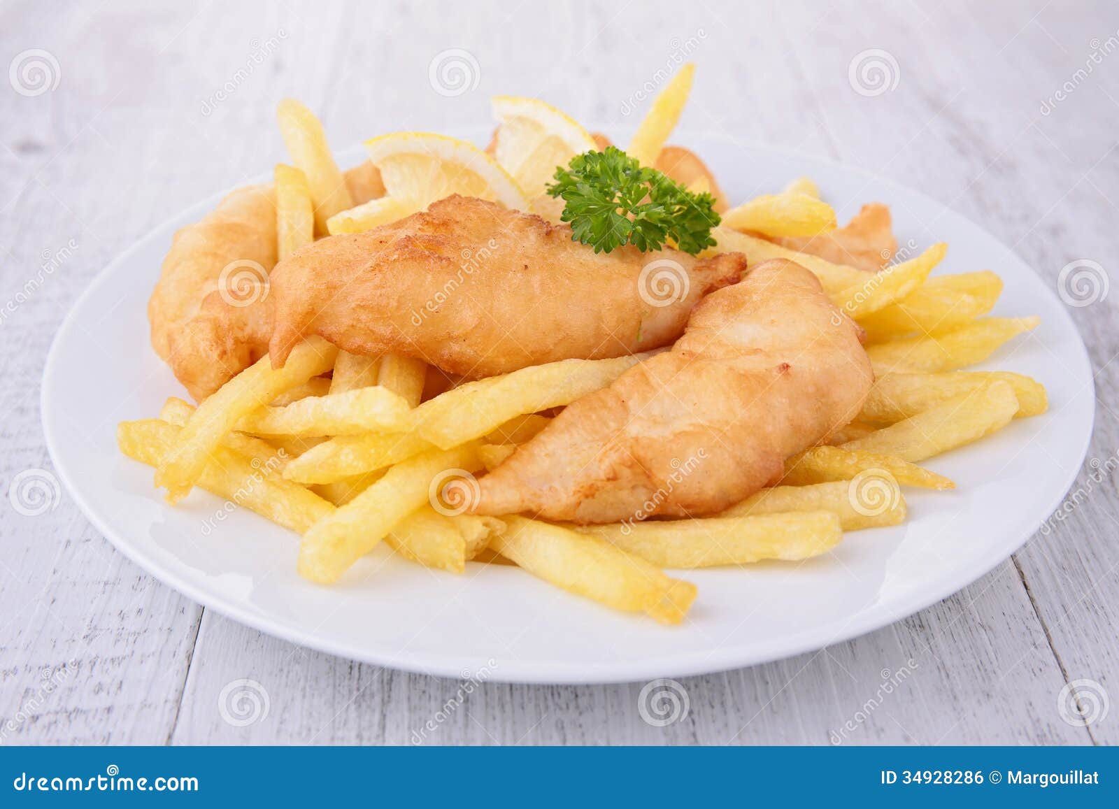 Fish and chips stock photo. Image of seafood, cuisine - 34928286