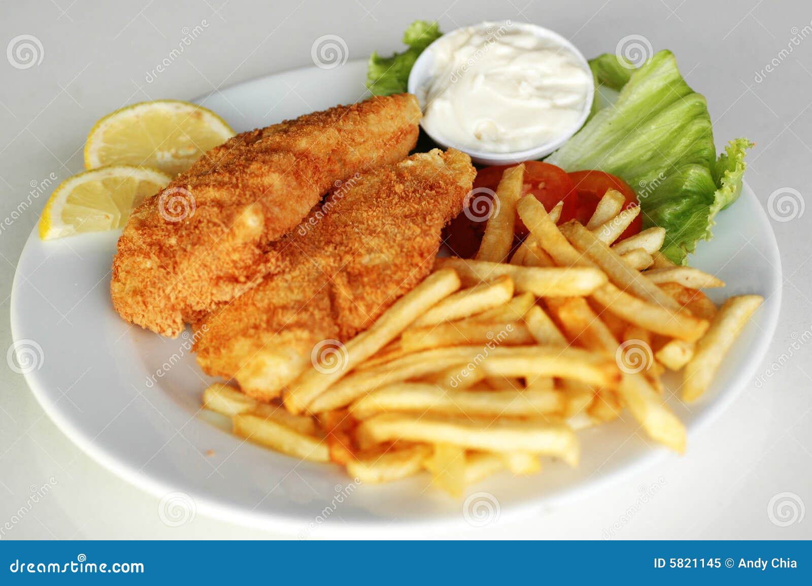 Fish and chips in a plate stock image. Image of hungry - 5821145
