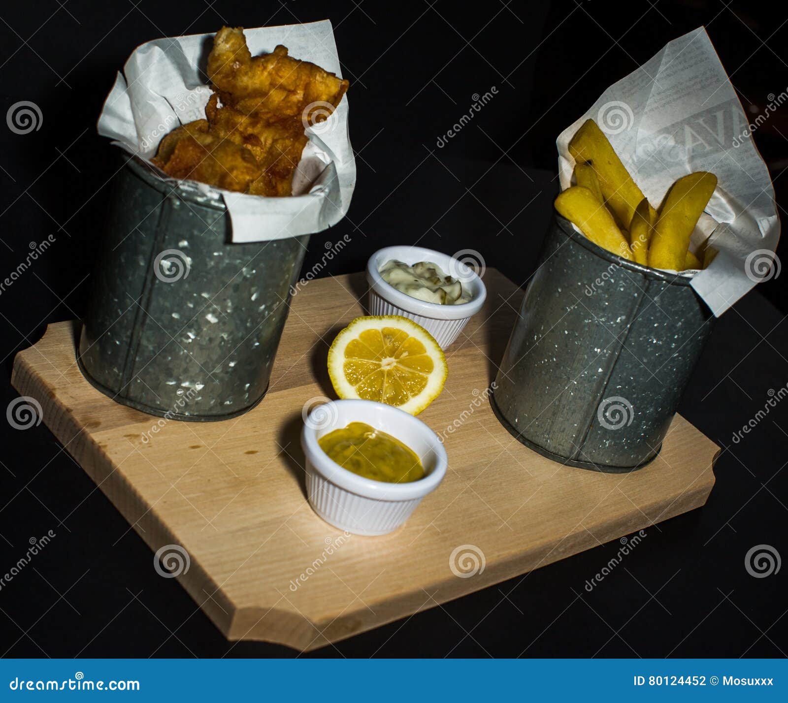 Fish and chips stock photo. Image of fingers, chili, fish - 80124452