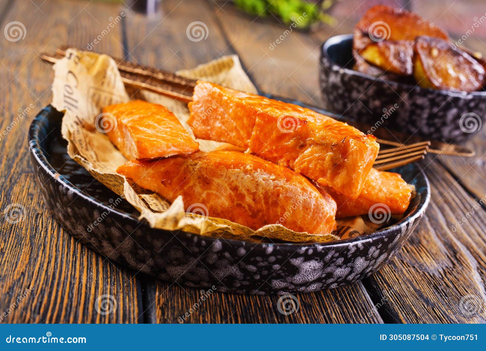 Fish and Chips Served in the Newspaper, Fast Food Stock Photo - Image ...