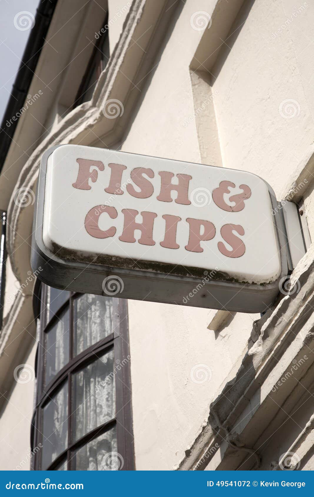 Fish and Chips Sign stock photo. Image of food, sign - 49541072