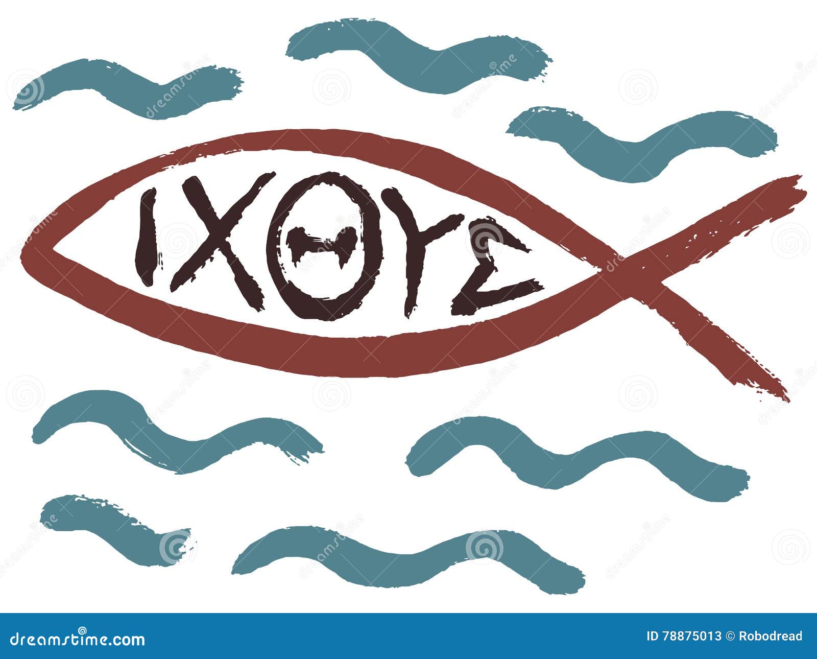 Fish Christian Religious Symbol Stock Vector - Illustration of sign ...