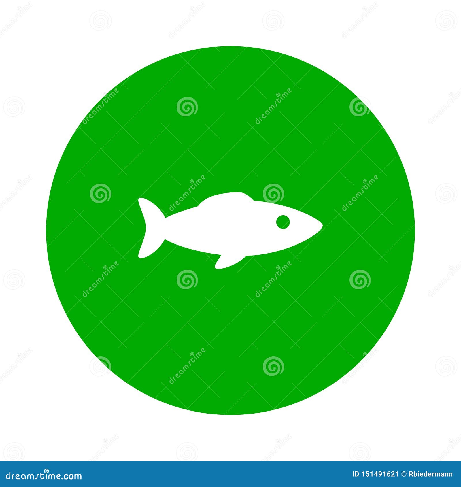 Fish and circle stock vector. Illustration of round - 151491621
