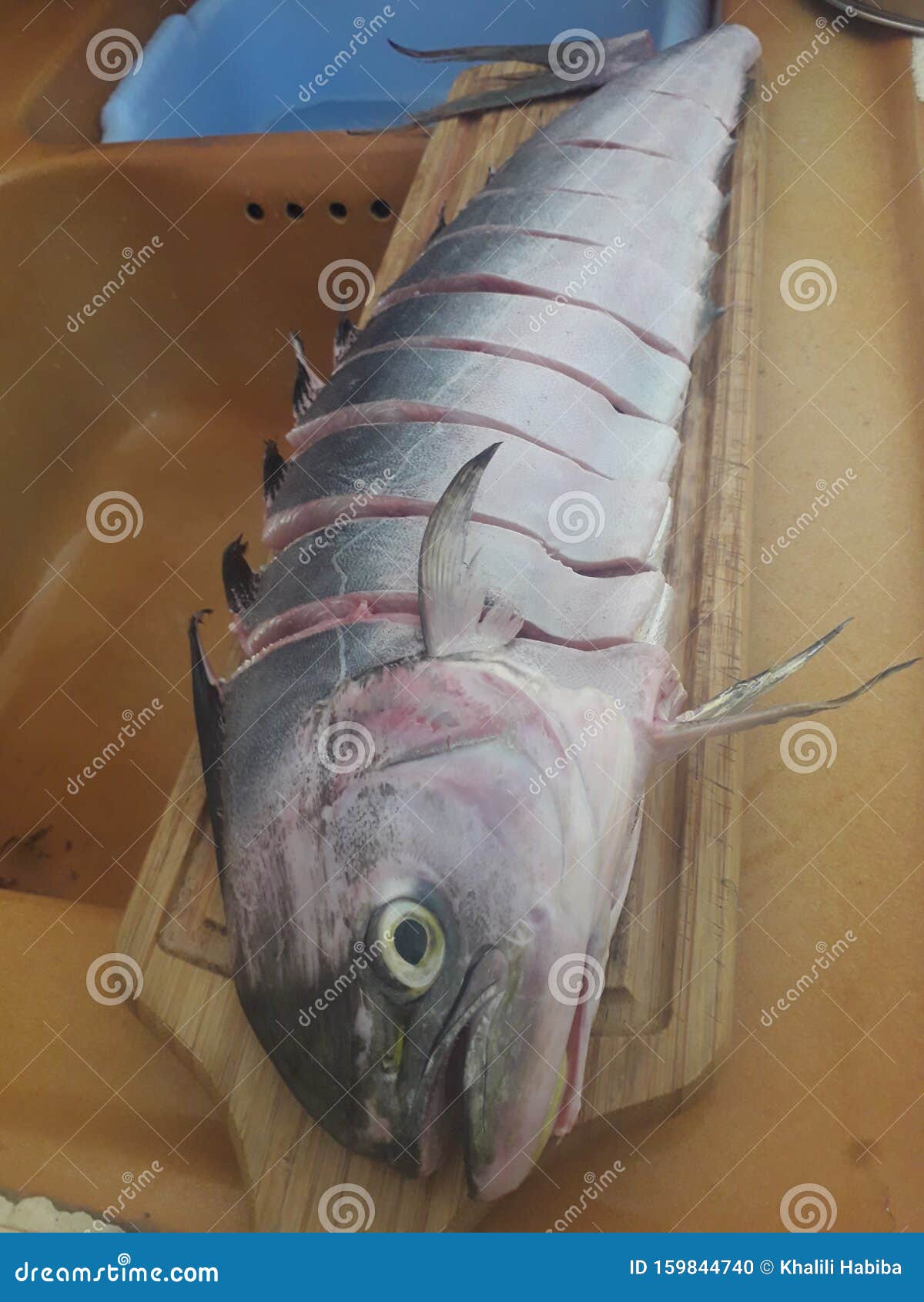 Fish clean and cutted stock photo. Image of kitchen - 159844740