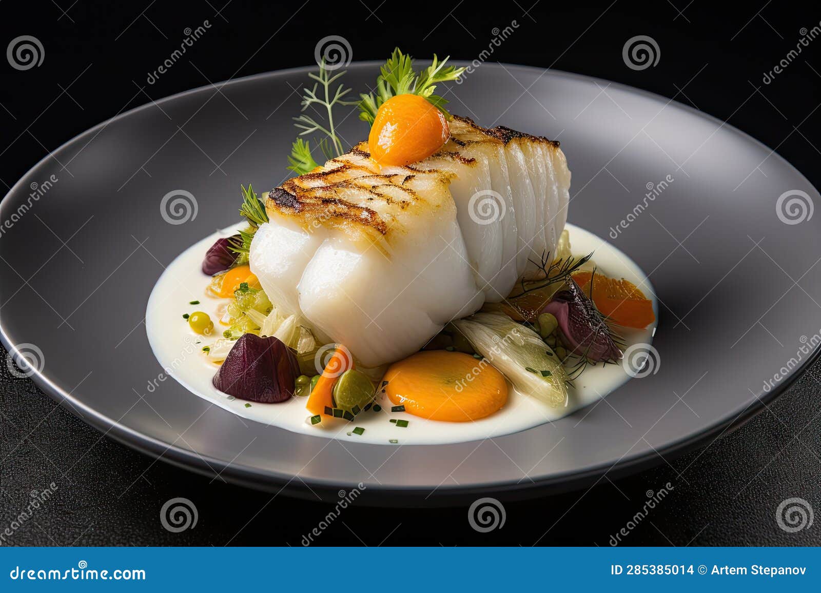 Fish Cod Fillet, Codfish Meal, Halibut Meat, Abstract Generative AI ...
