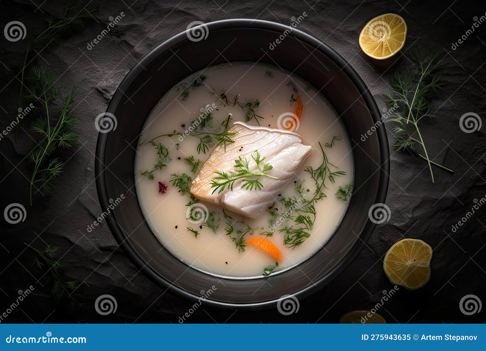 Fish Cod Fillet, Codfish Meal, Halibut Meat, Abstract Generative AI ...