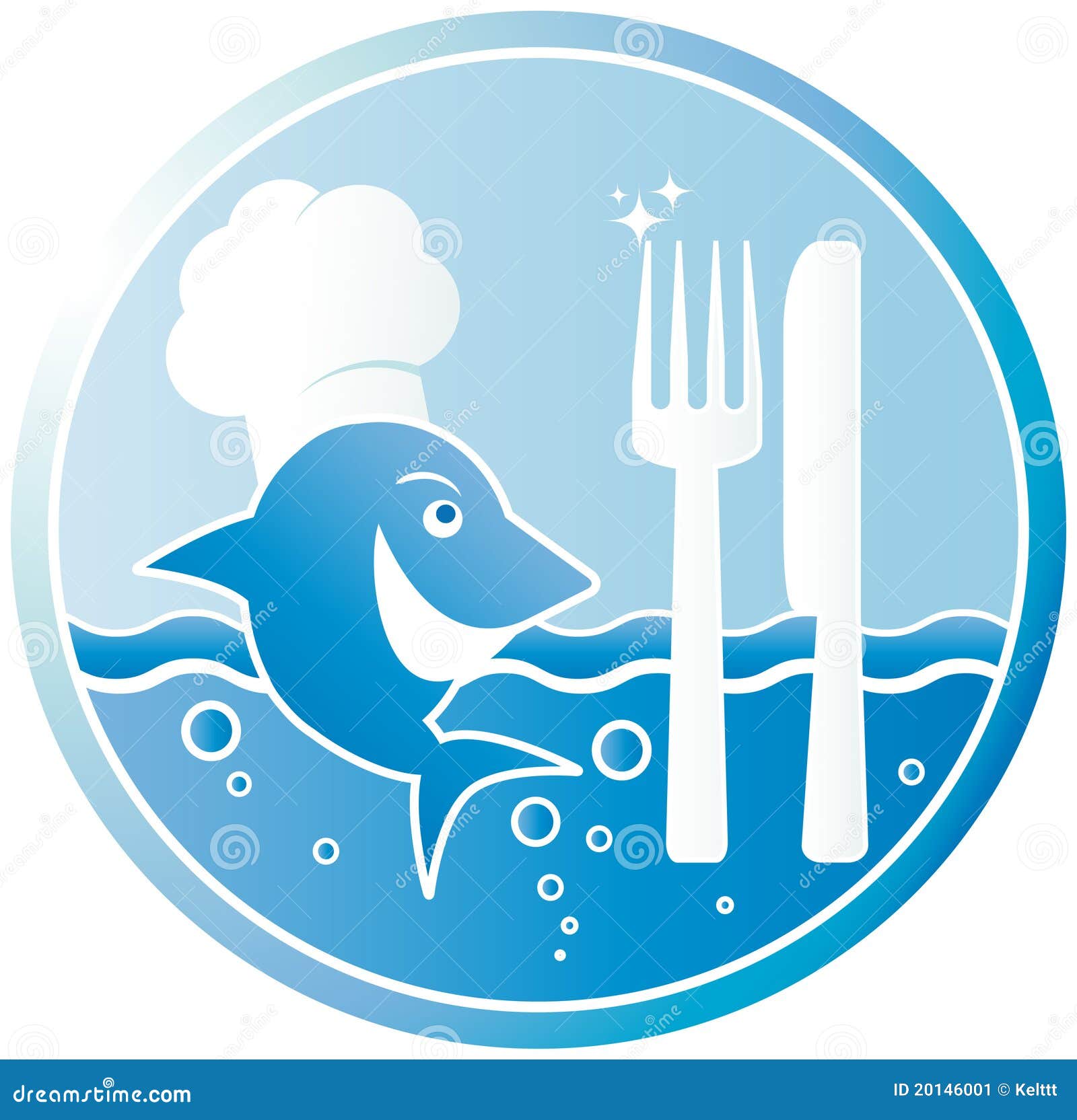 Fish the cook stock vector. Illustration of food, plug - 20146001