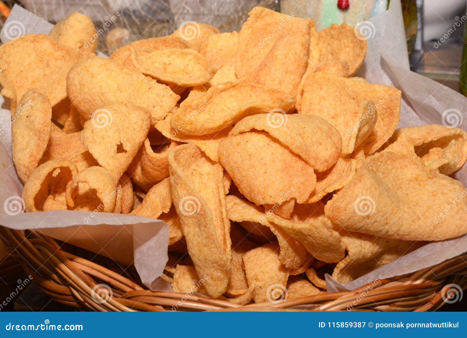 Fish Crackers are Deep Fried Crackers Stock Image - Image of fish ...