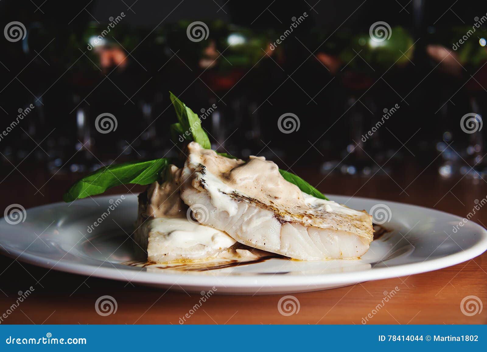 Fish in cream sauce stock photo. Image of freshness, grill - 78414044