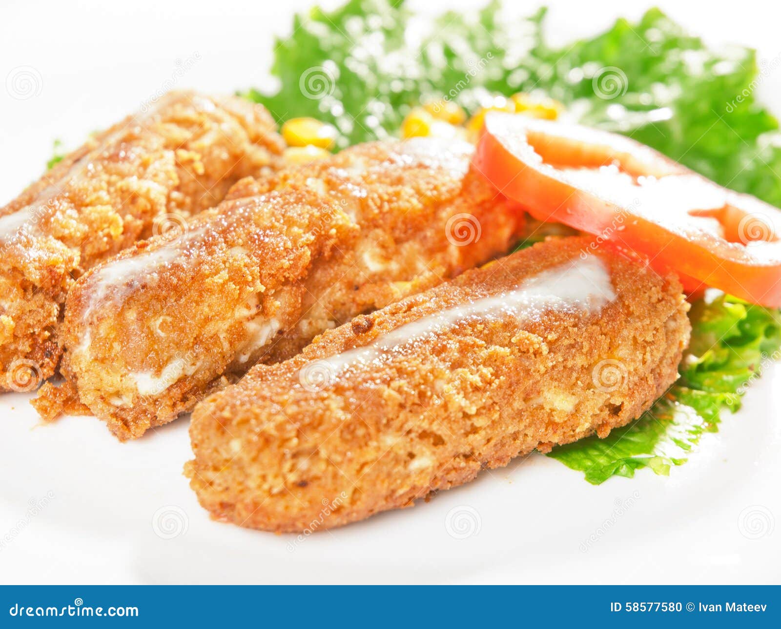 Fish Croquettes stock photo. Image of spanish, deep, vibrant - 58577580