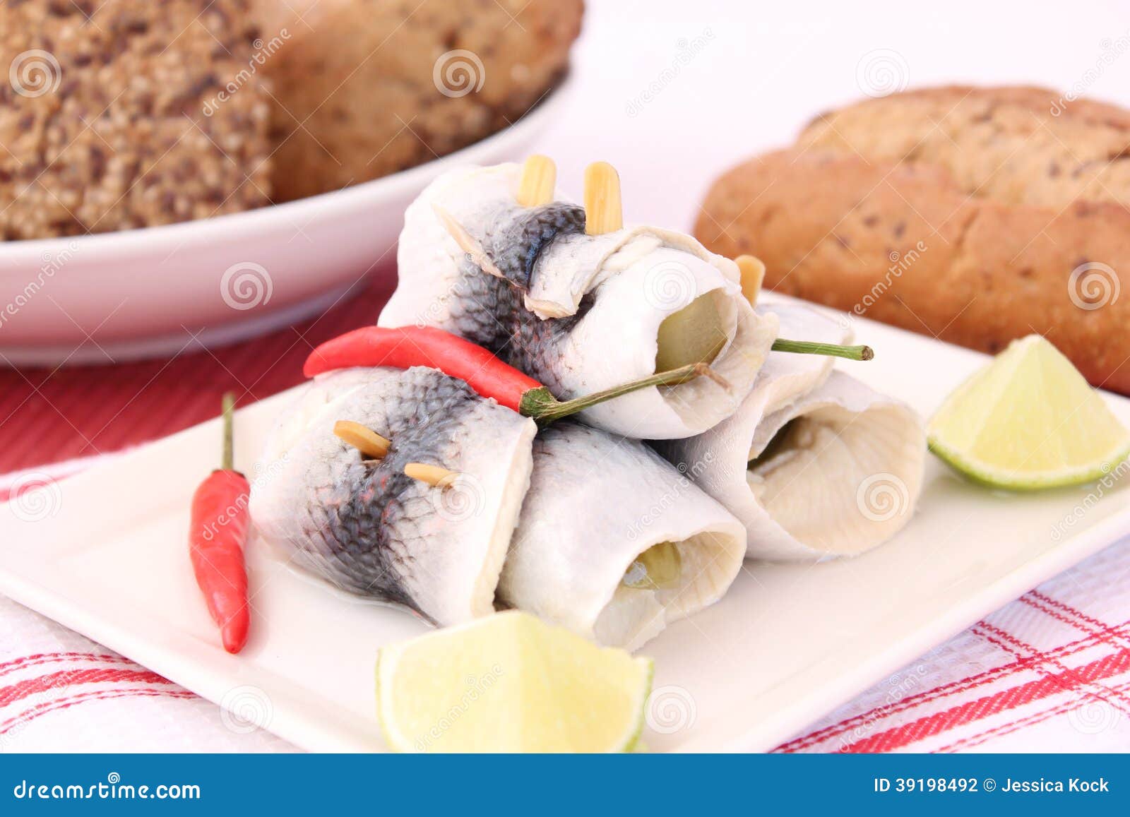 Fish with cucumbers stock photo. Image of hering, fish - 39198492