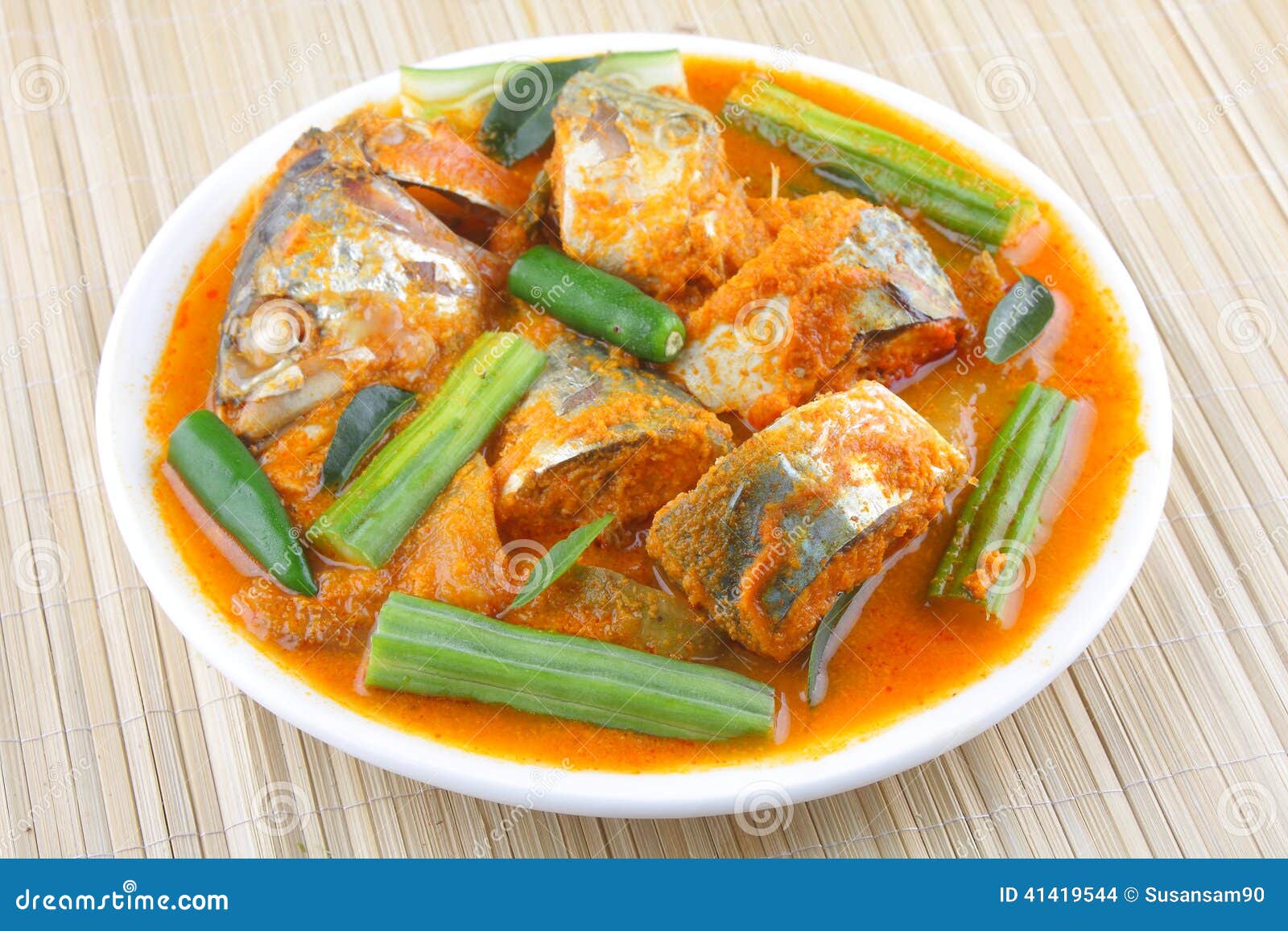 Fish curry stock photo. Image of recipe, garcinia, mango - 41419544