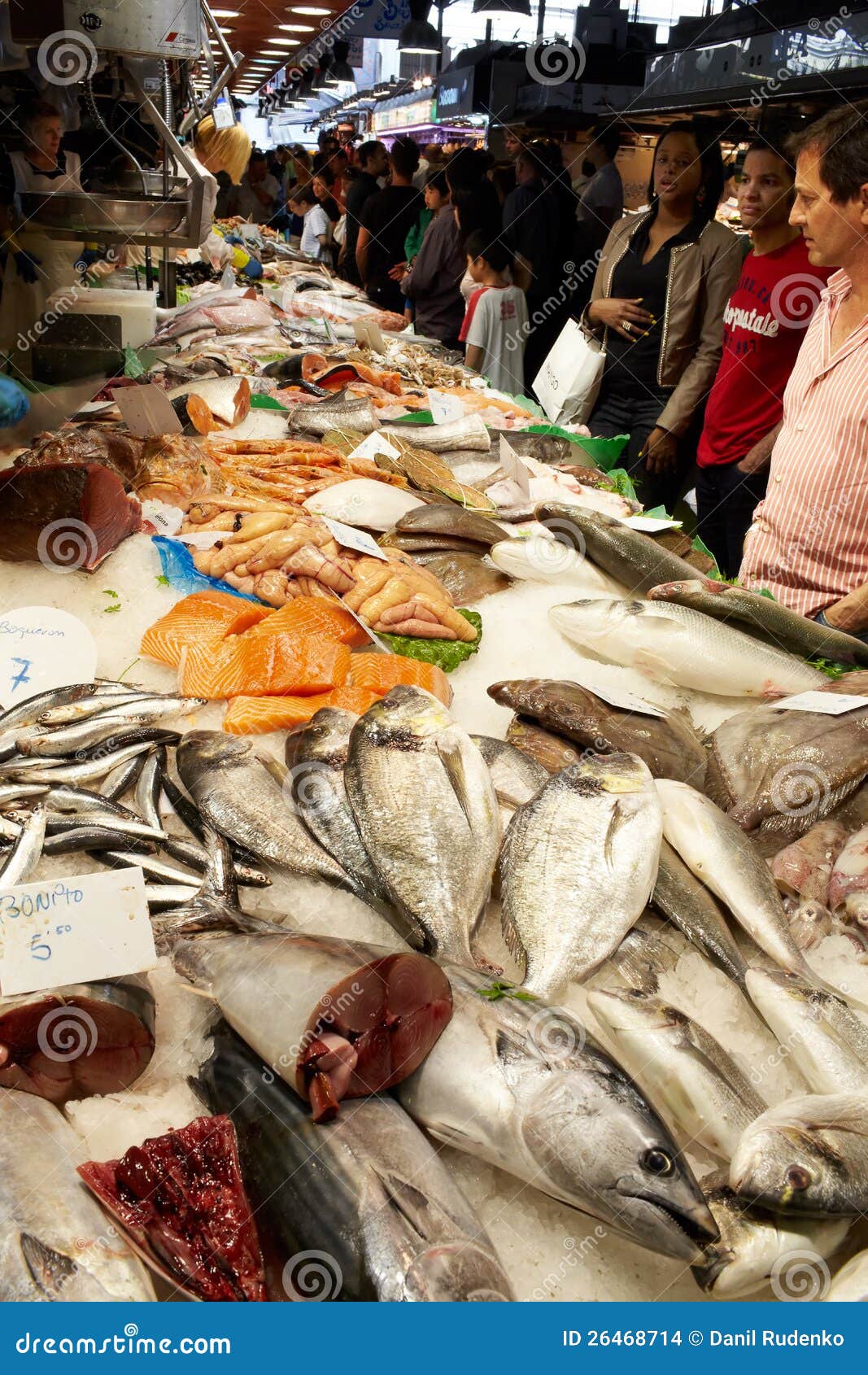 Fish Customers at the Market. Editorial Stock Image - Image of calamari ...