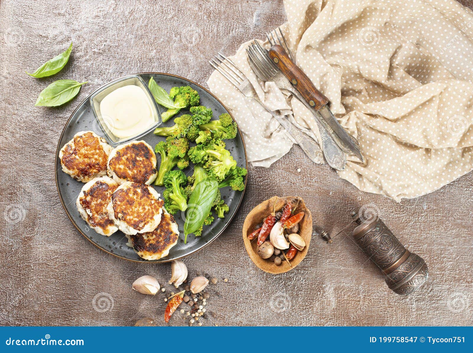 Fish cutlet stock image. Image of paleo, mashed, delicious - 199758547