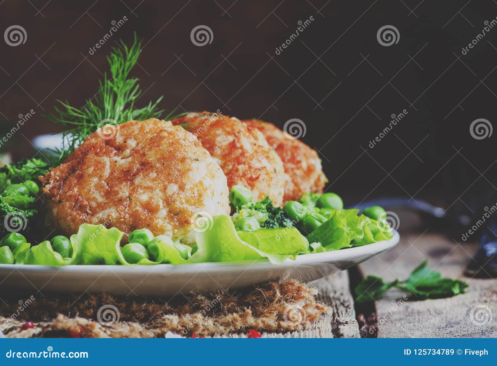 Fish Cutlets or Meatballs from Cod and Pike Perch with a Garnish Stock ...