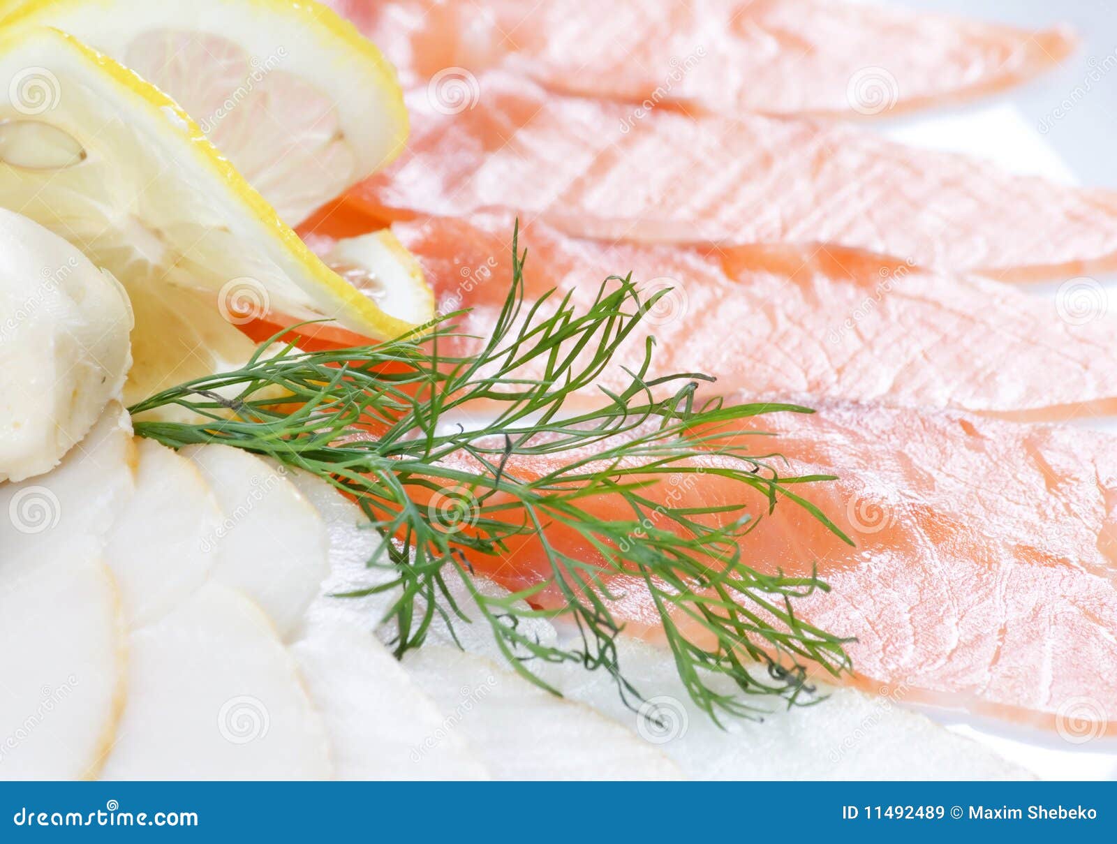 Fish cuts stock image. Image of closeup, herring, lemon - 11492489