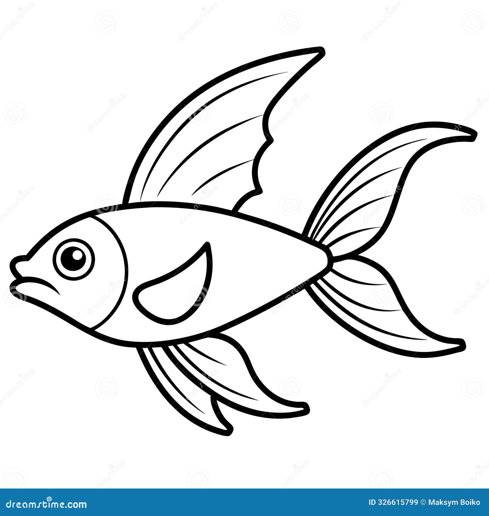 Fish dancing icon vector stock vector. Illustration of icon - 326615799