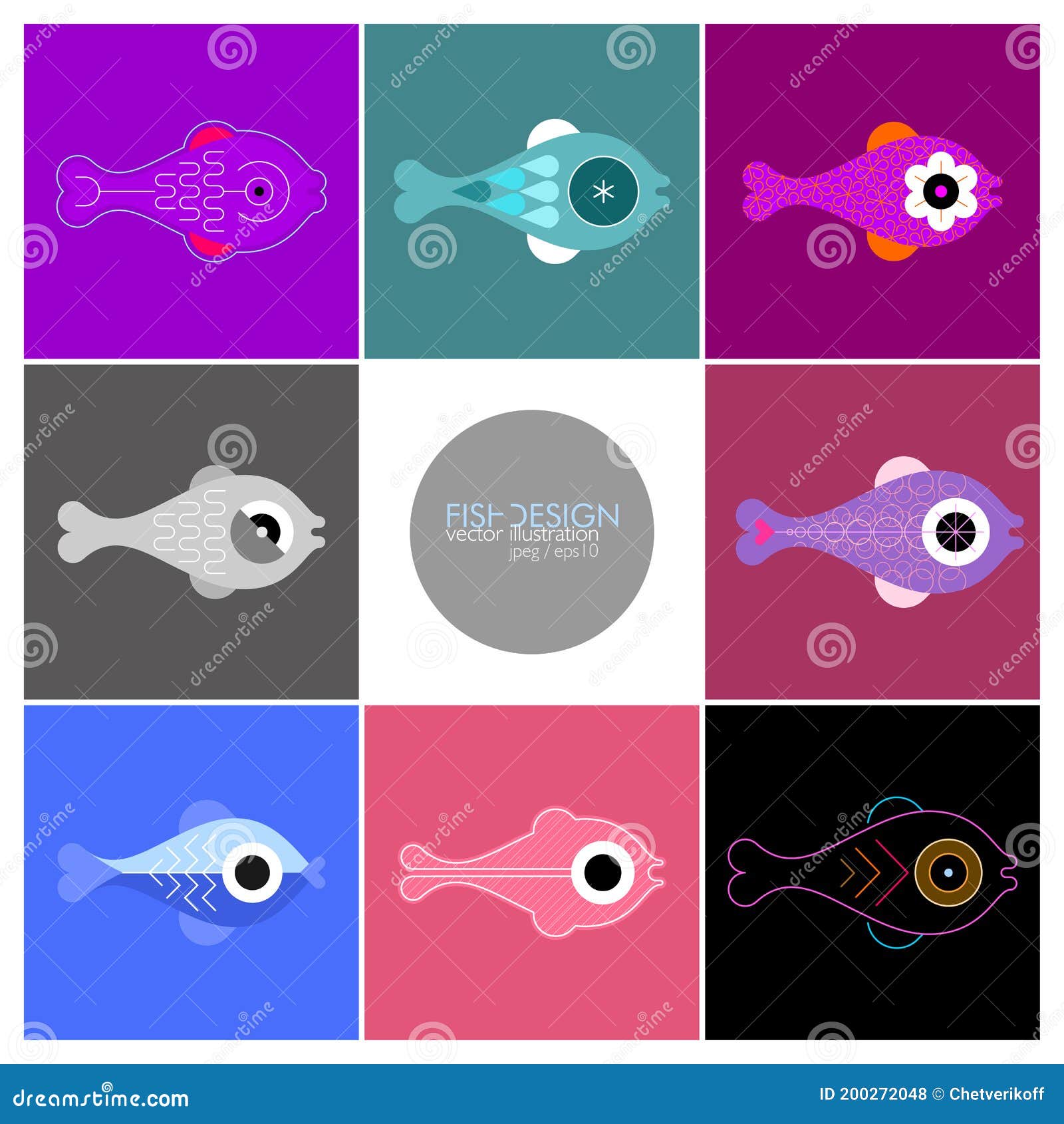 Eight Koi Fish, Considered Lucky, Art Royalty-Free Stock Image ...