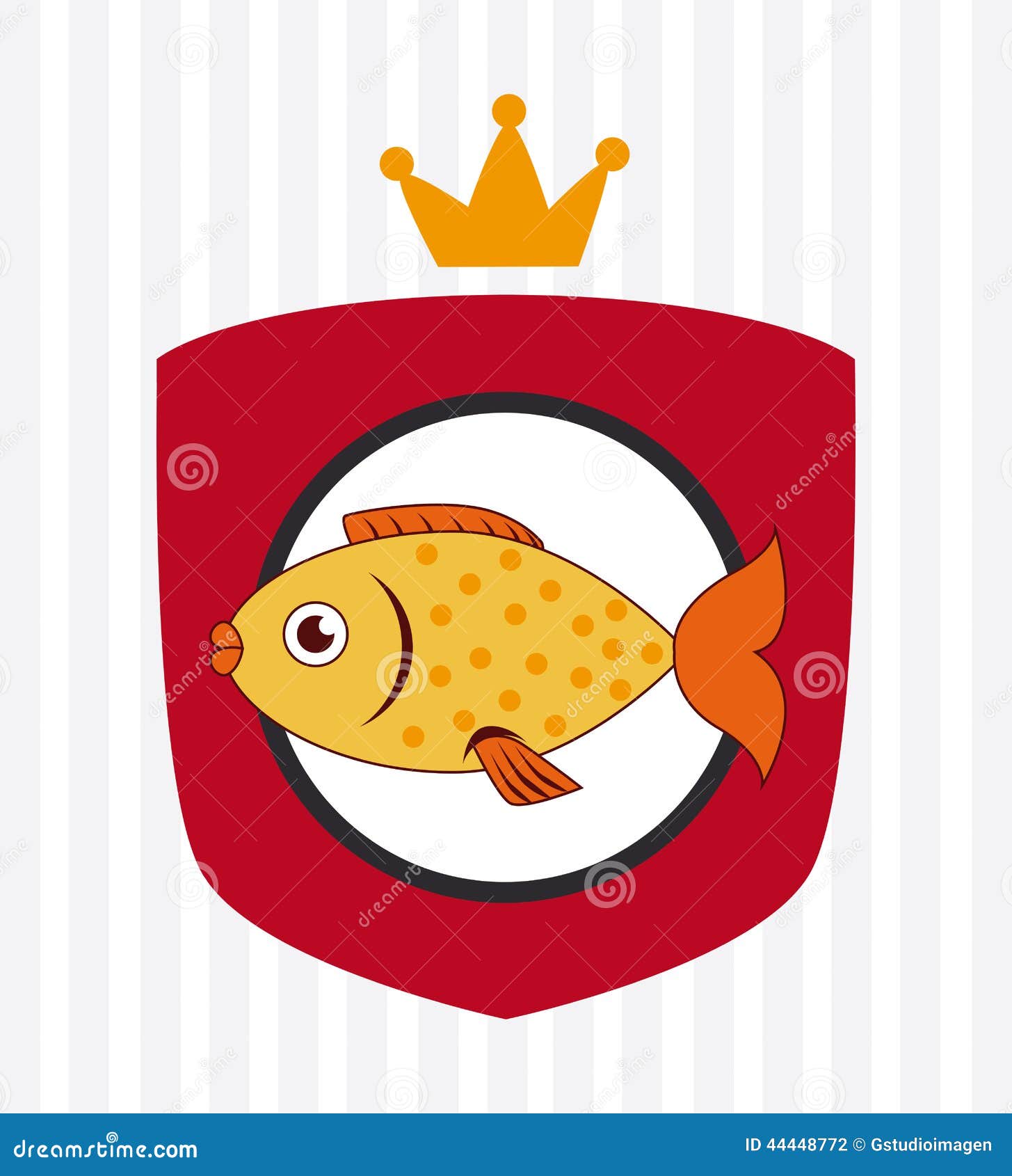 Fish design stock vector. Illustration of element, fishing - 44448772