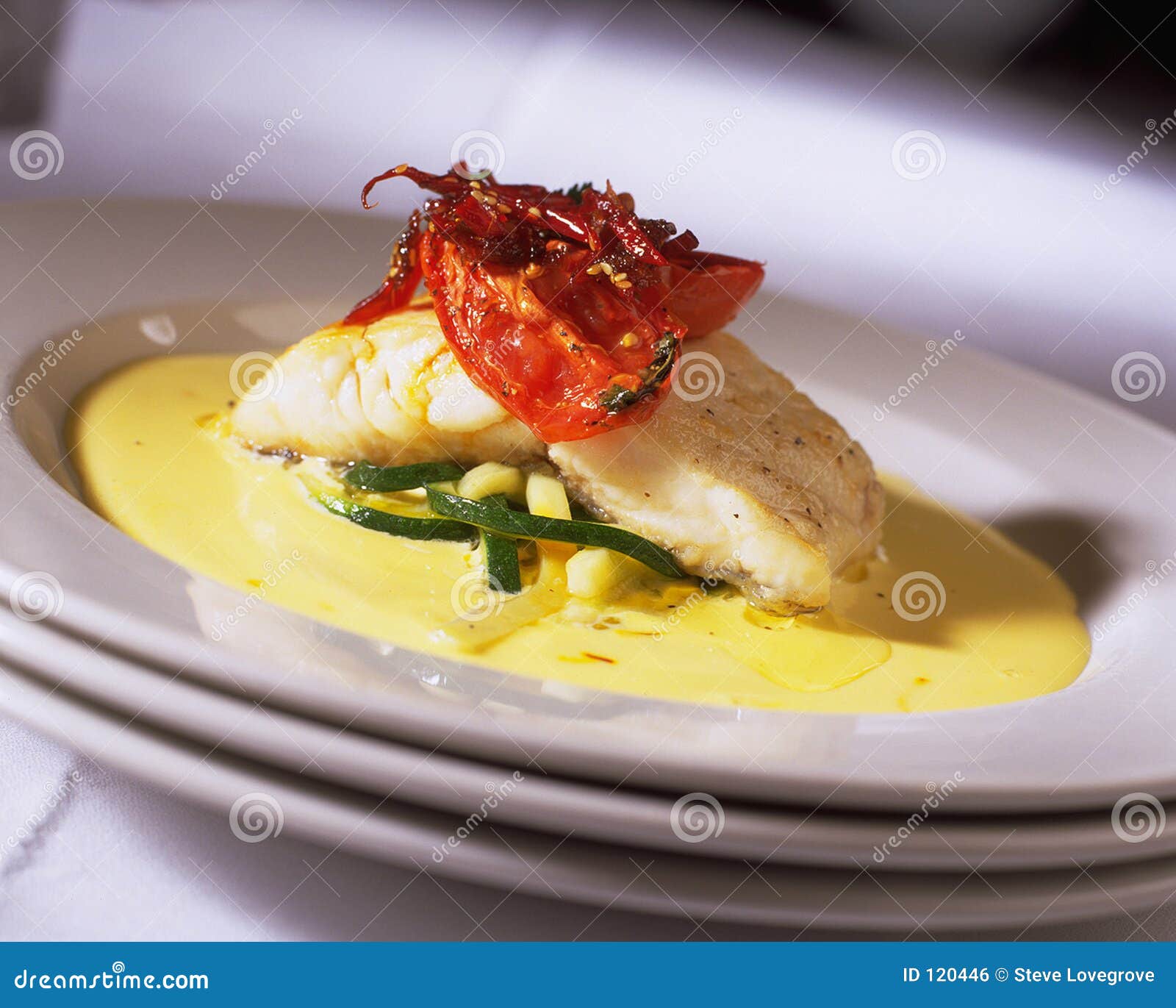 Fish Dinner stock photo. Image of food, restaurant, seafood - 120446
