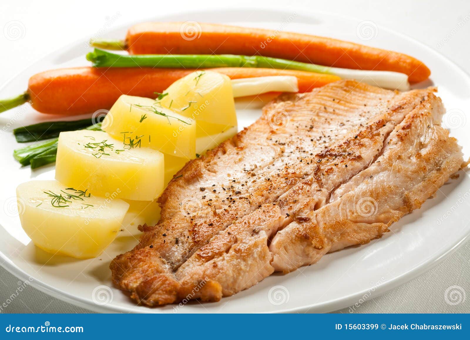 Fish dish stock image. Image of eating, portion, barbecue - 15603399