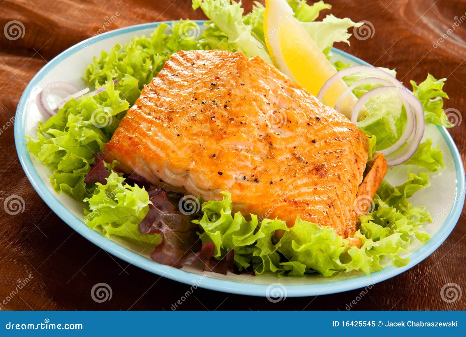 Fish dish stock image. Image of food, gourmet, fillet - 16425545