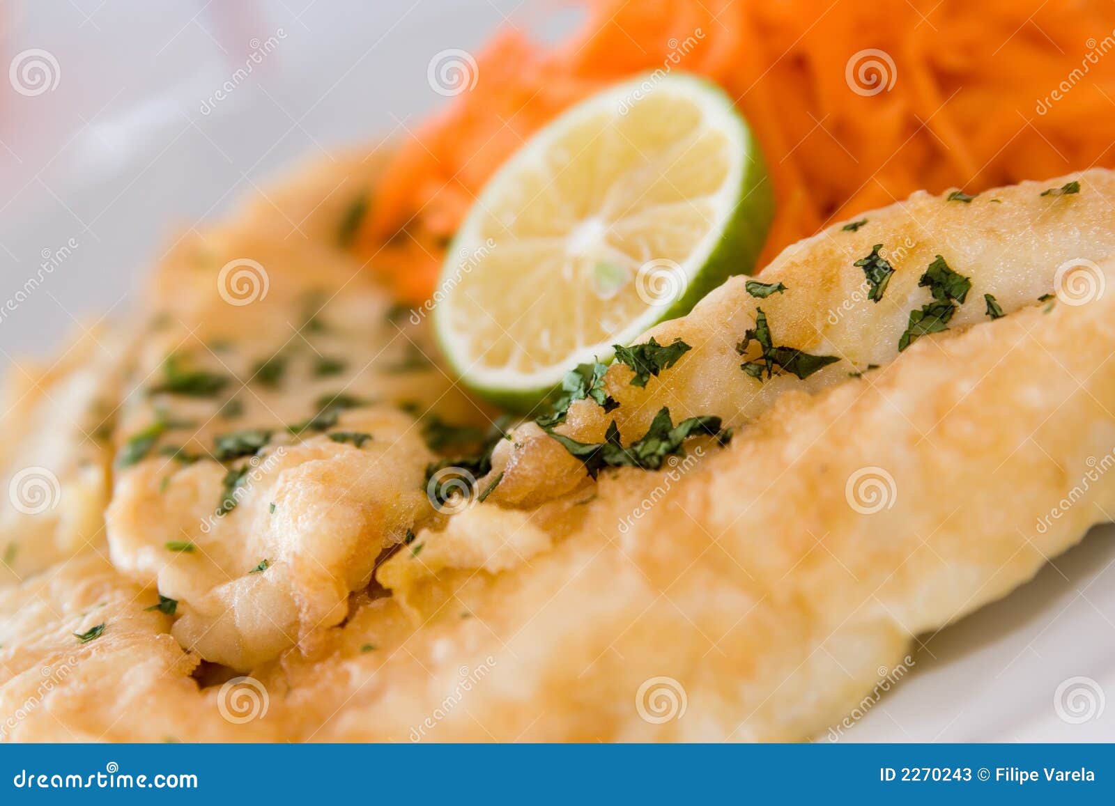 Fish dish stock image. Image of carrot, healthy, lemon - 2270243