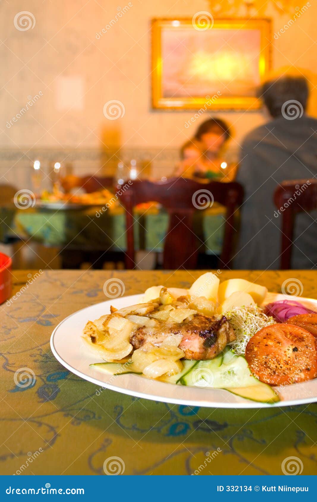 Fish dish stock photo. Image of luxury, plate, dish, potatoes - 332134