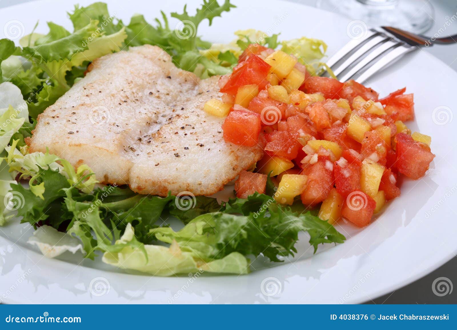 Fish dish stock photo. Image of natural, dinner, fillet - 4038376