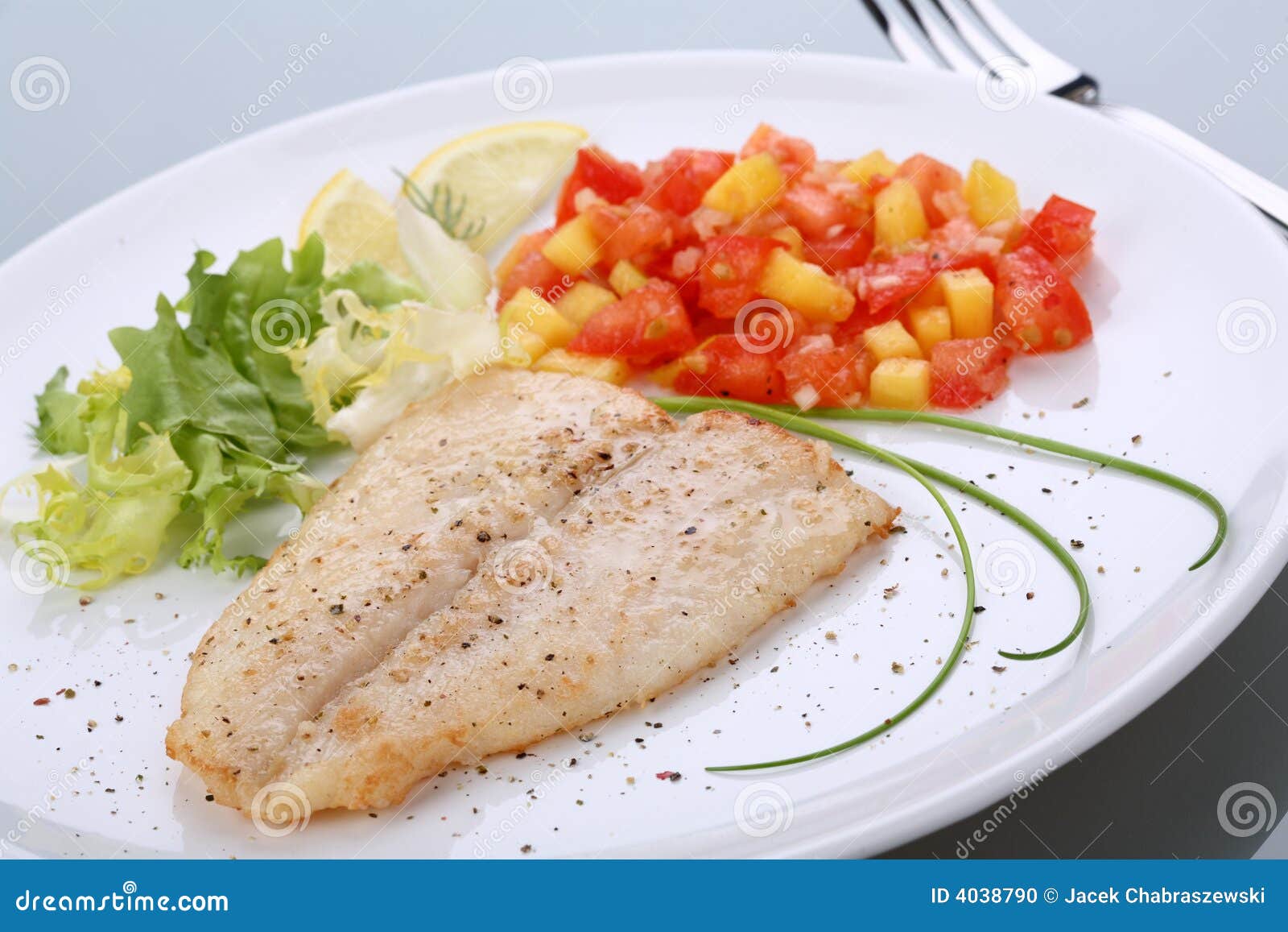 Fish dish stock photo. Image of meal, prepared, dill, dinner - 4038790