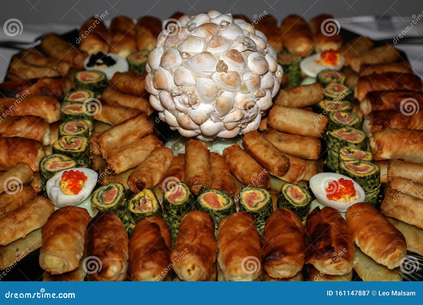 Fish Dishes - Cold Fish and Seafood Snacks Stock Image - Image of ocean ...