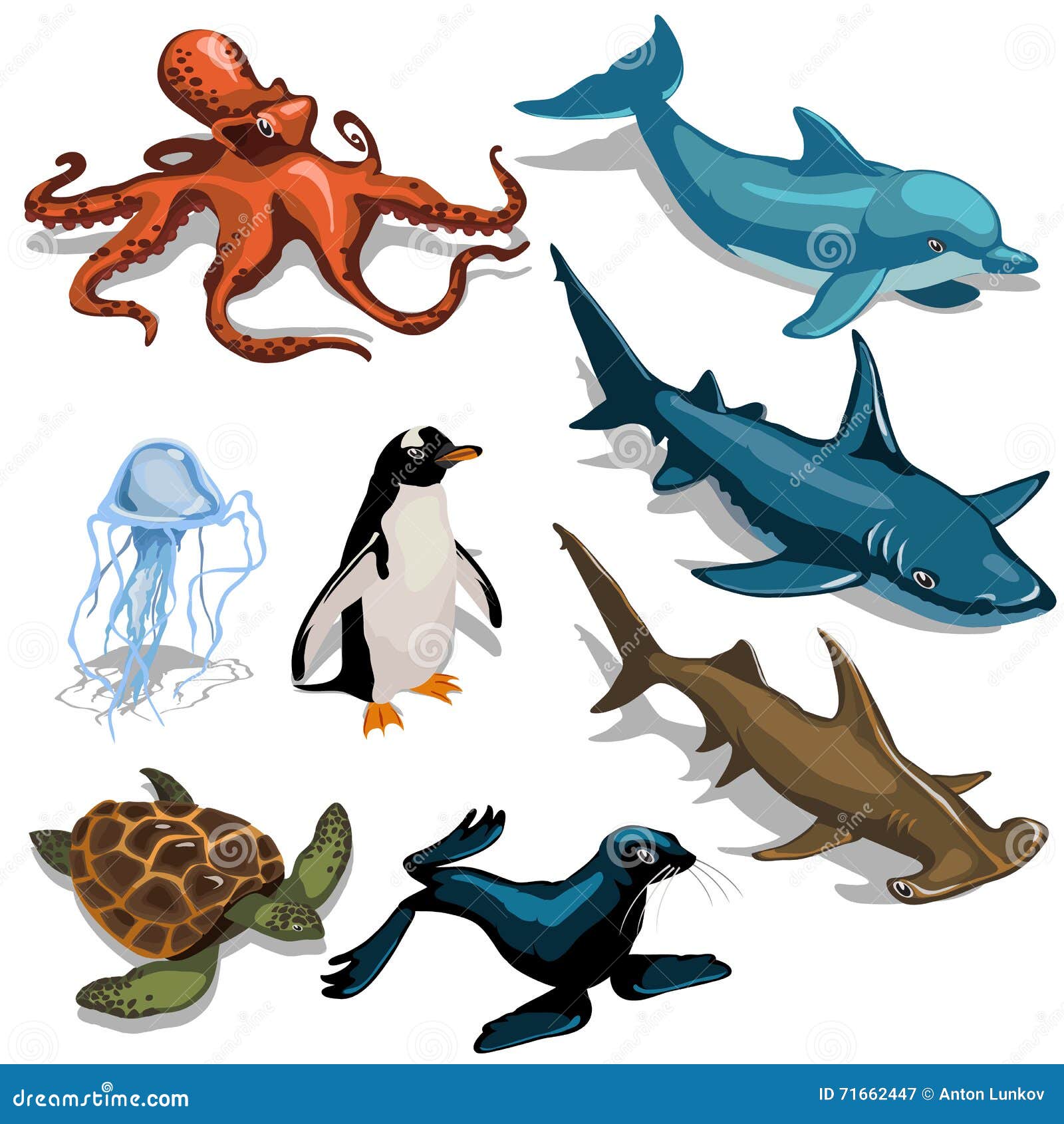 Eight Animals Finger Puppets Royalty-Free Cartoon | CartoonDealer.com ...