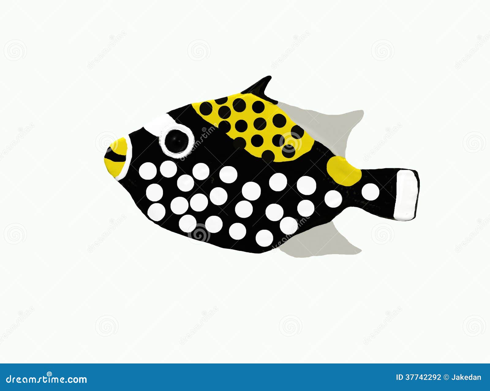 Fish with dots stock illustration. Illustration of animal - 37742292