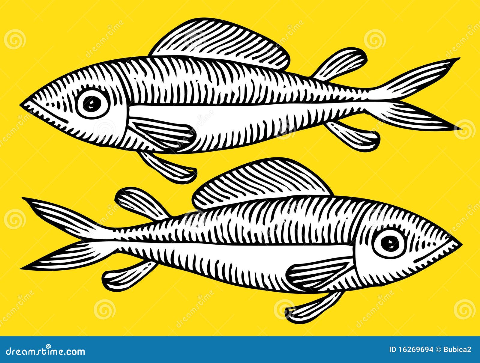 Fish drawing stock vector. Illustration of mouth, meal - 16269694