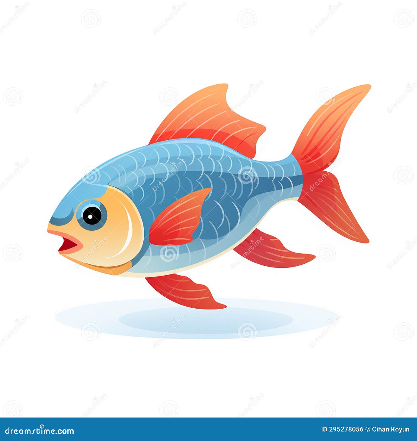 Fish Drawing for Art and Design Stock Illustration - Illustration of ...