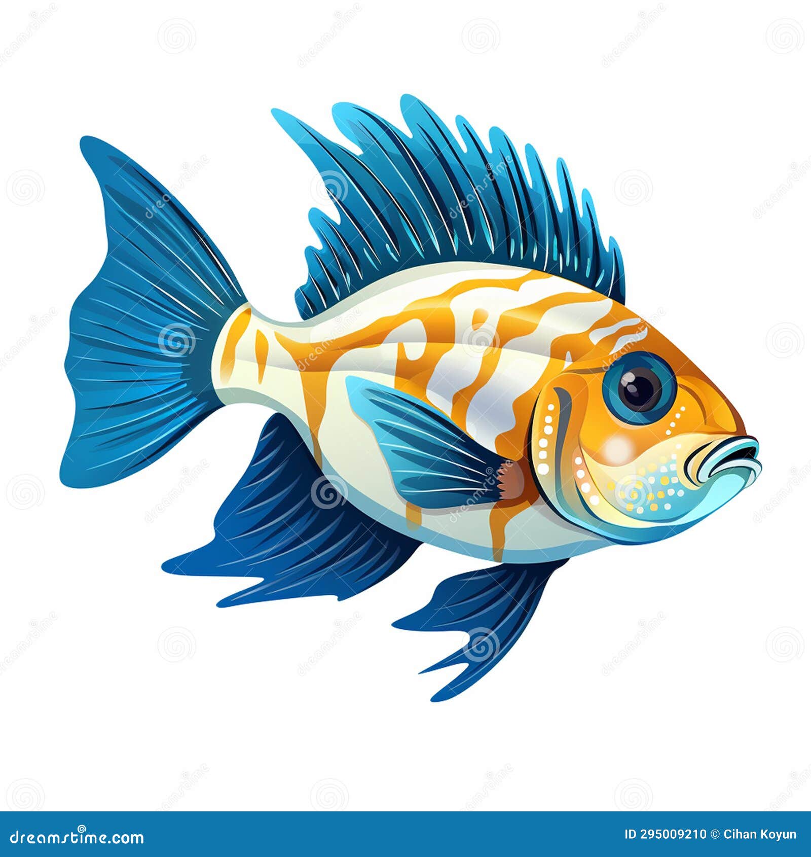 Fish Drawing Marine Masterpiece Stock Illustration - Illustration of ...