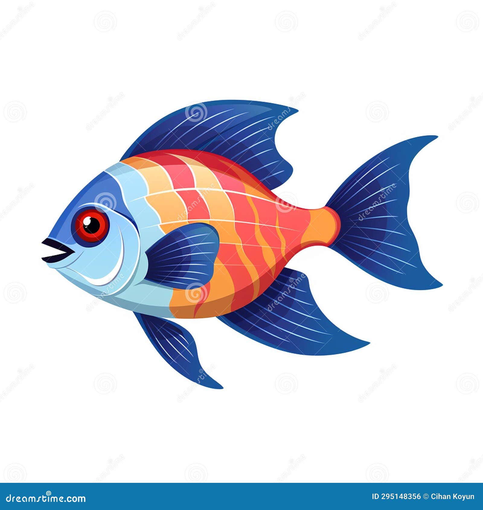 Fish Drawing Marine Masterpiece Stock Illustration - Illustration of ...