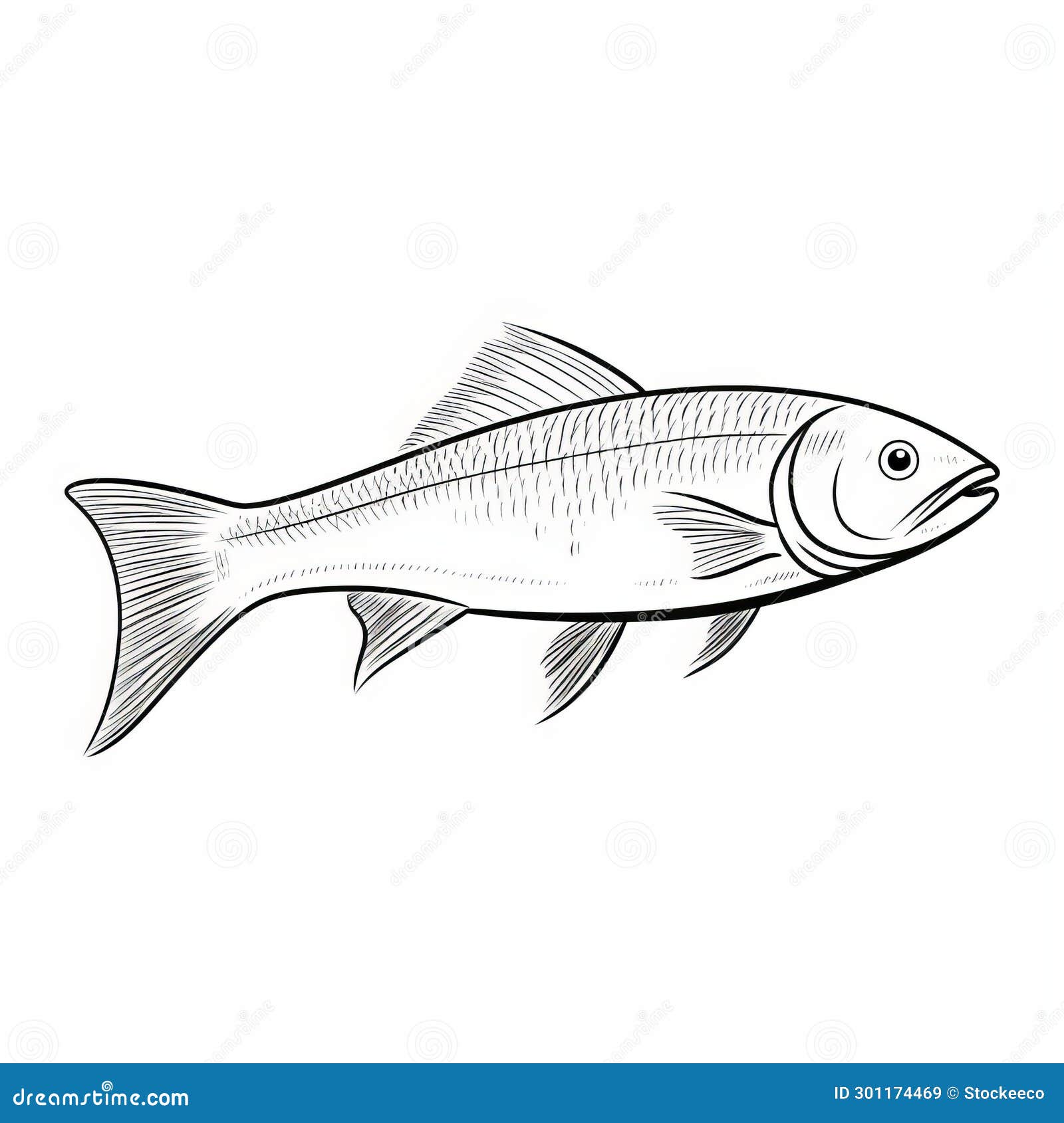 Sleek and Stylish Fish Illustration with Traditional Animation ...