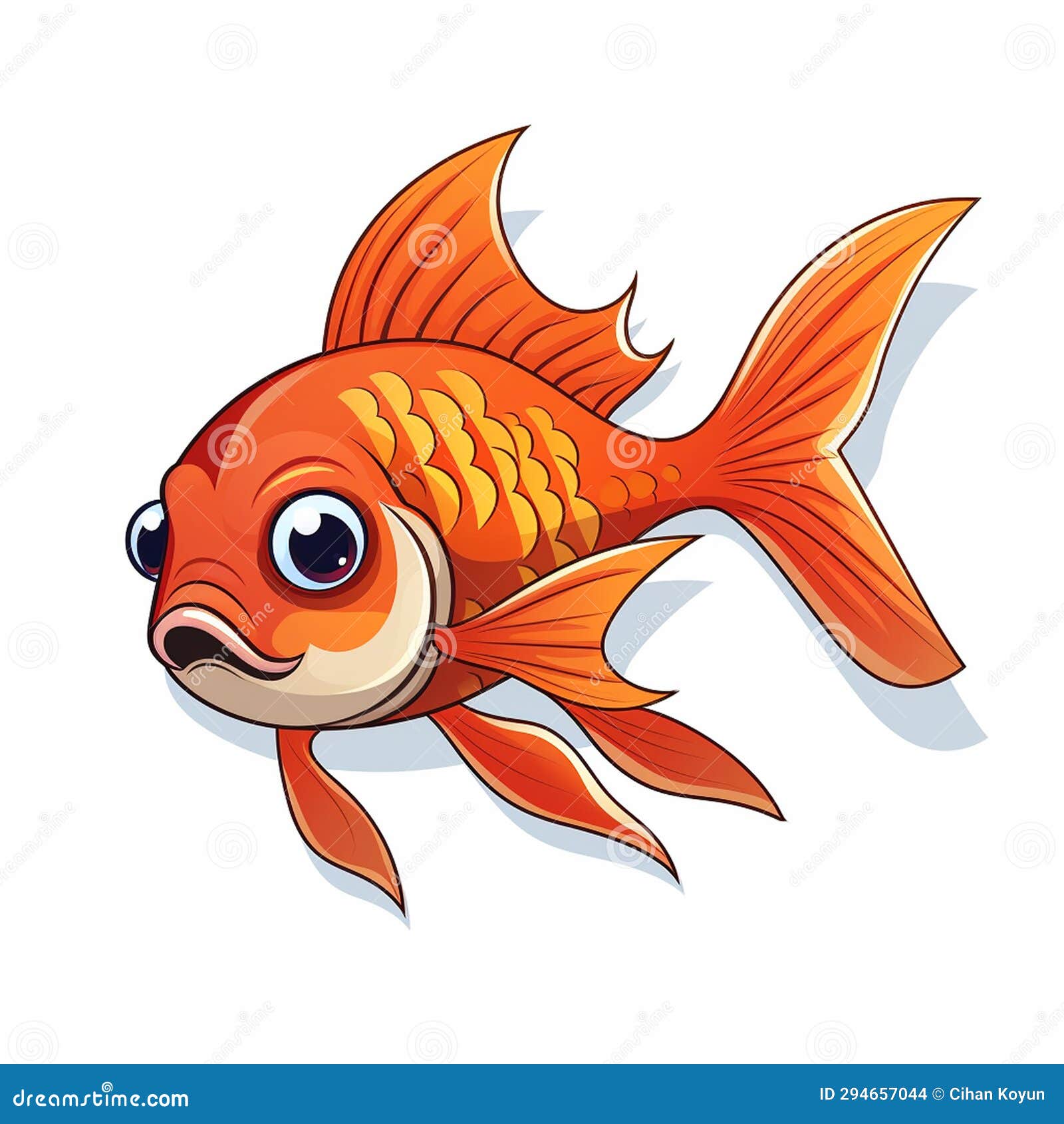 Fish Drawings Colorful Underwater Scenes Stock Illustration ...