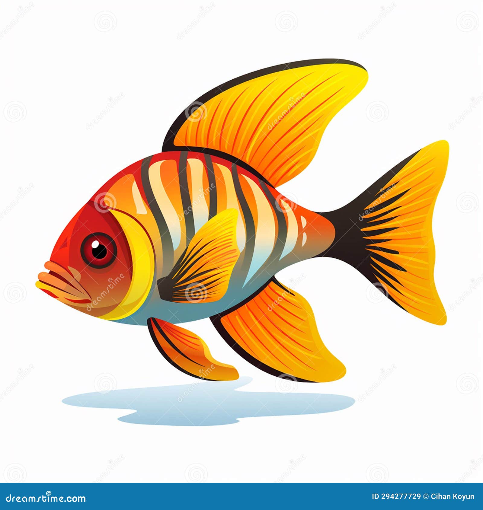 Fish Drawings Marine Beauty Stock Illustration - Illustration of carrot ...