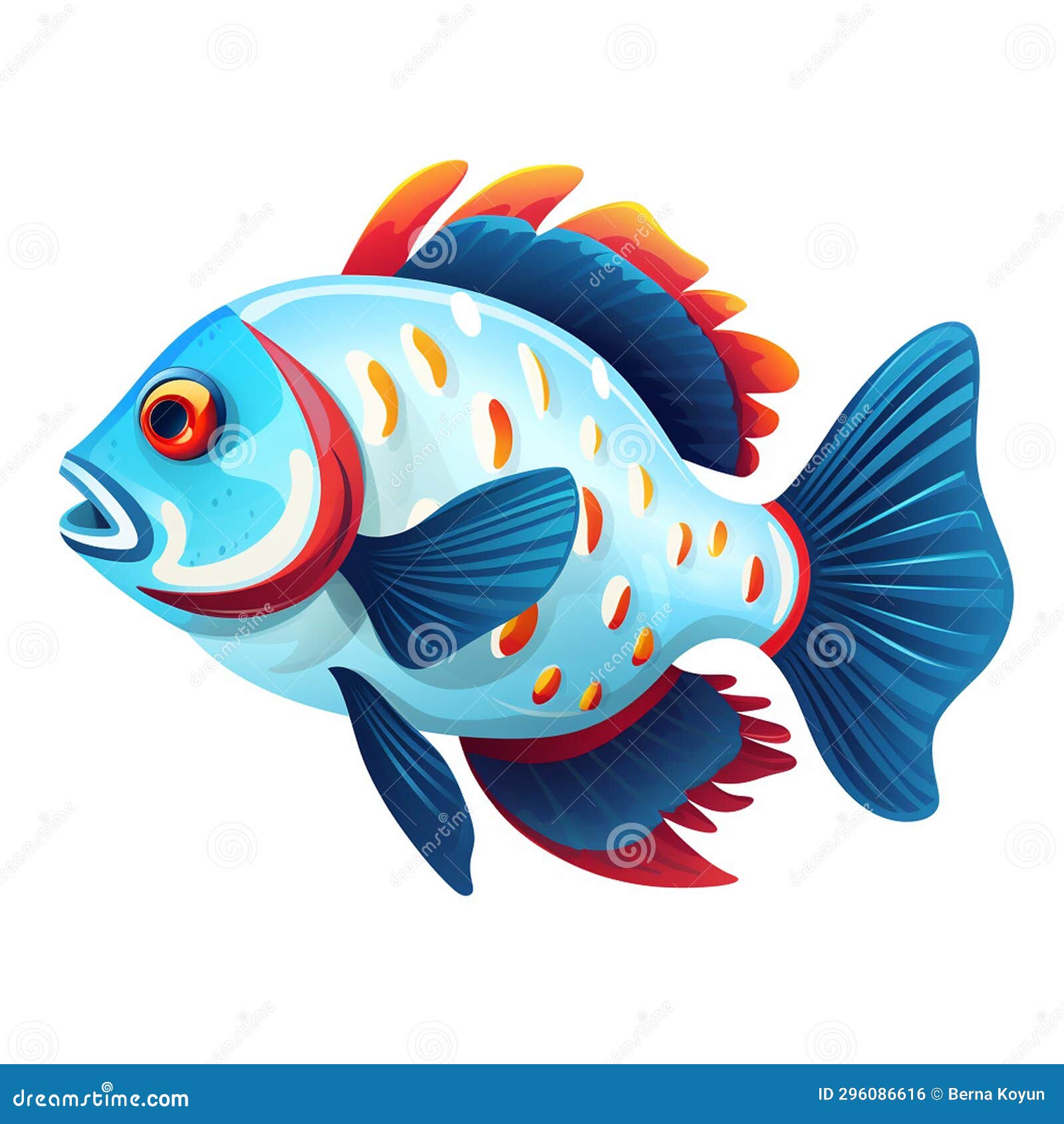 Fish Drawings Marine Fantasy Stock Illustration - Illustration of ...