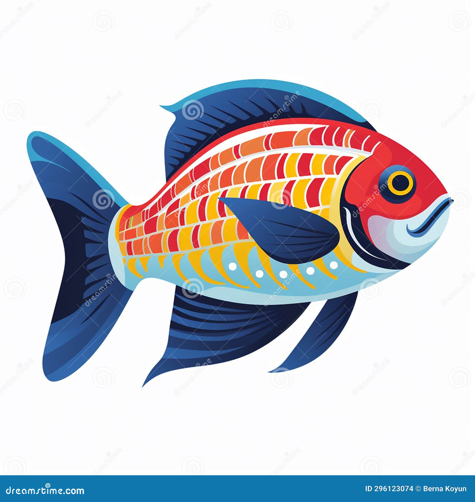 Fish Drawings Marine Fantasy Stock Illustration - Illustration of ...