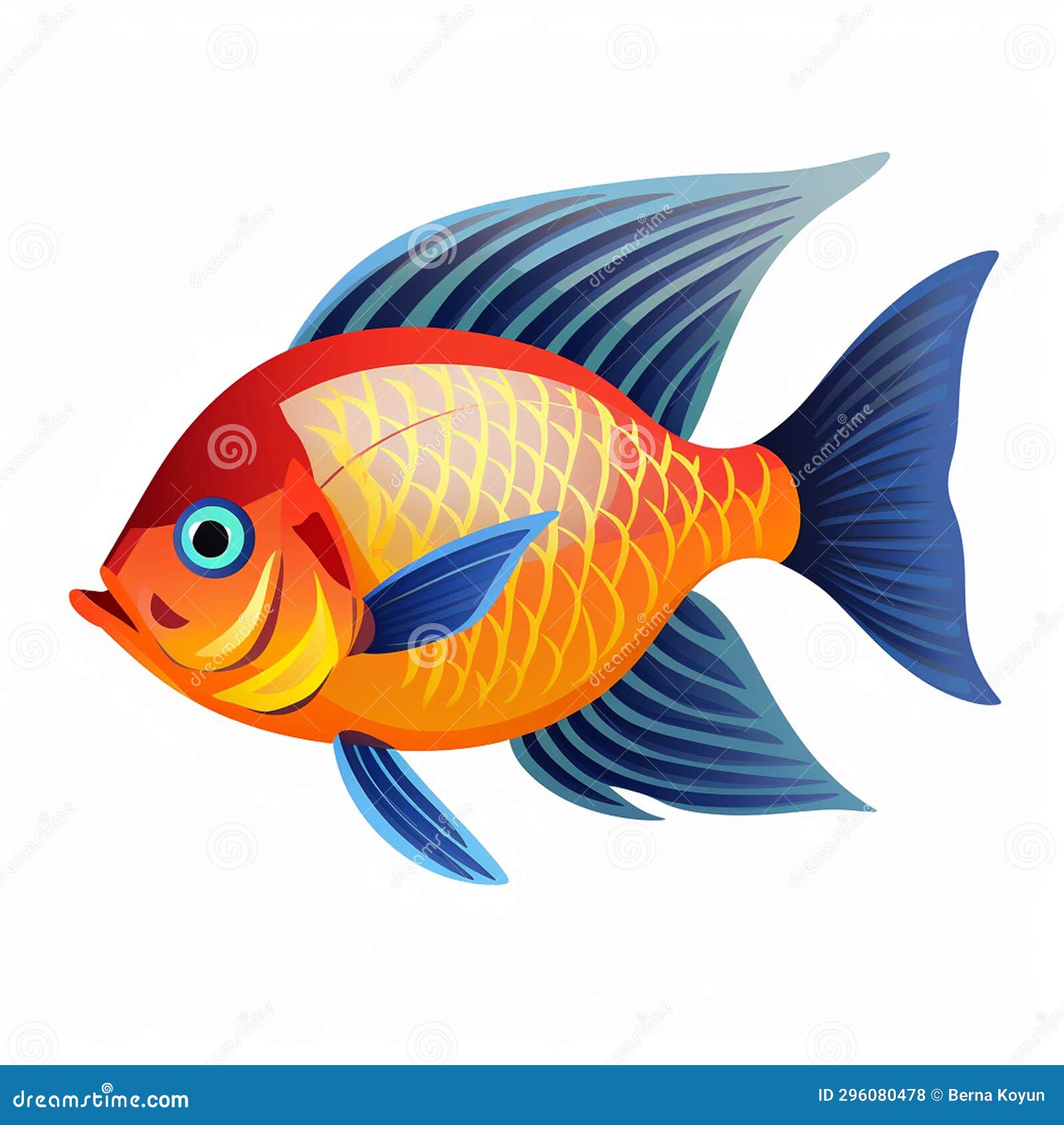 Fish Drawings Vibrant Aquatic Life Stock Illustration - Illustration of ...