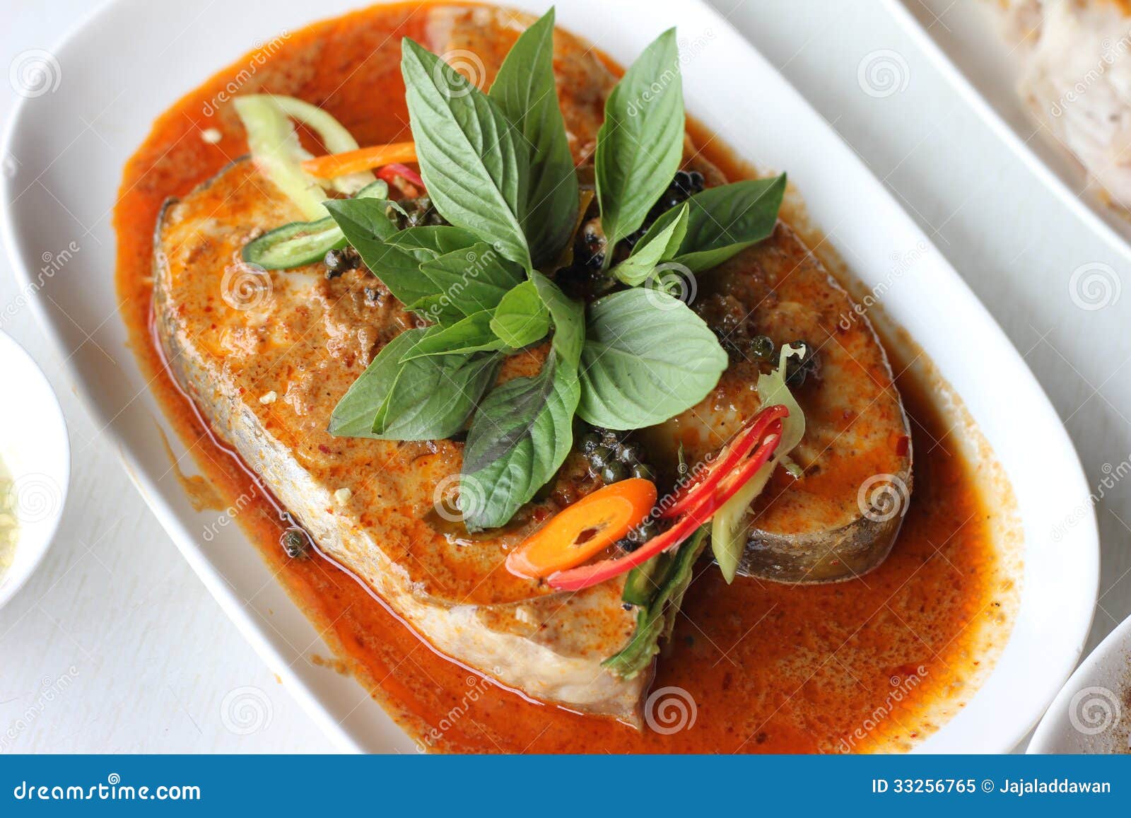 Fish in Dried Red Curry stock image. Image of onion, gourmet - 33256765